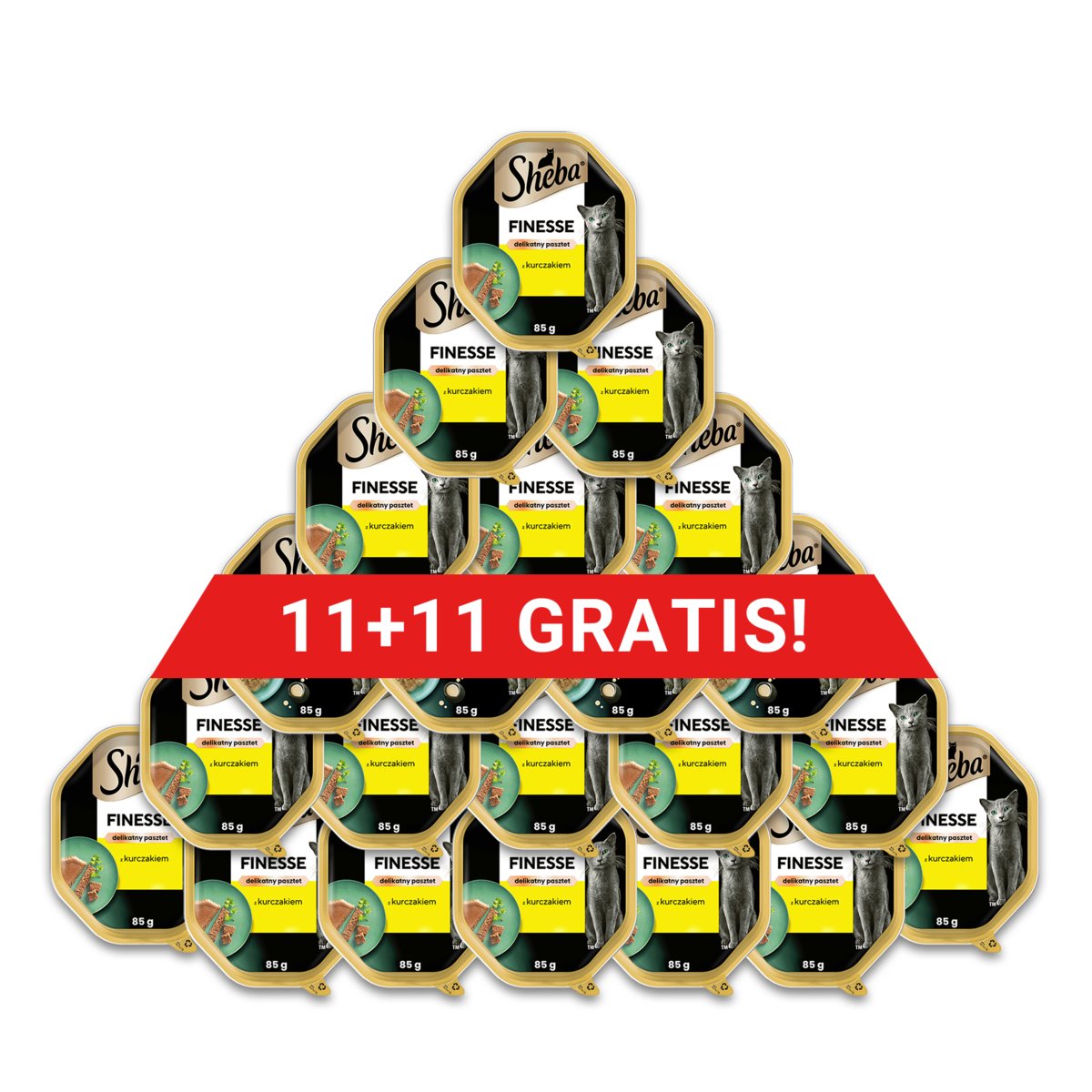 Sheba Tacka Pasztet Finesse Kurczak 22x85g - Sheba | Sklep EMPIK.COM