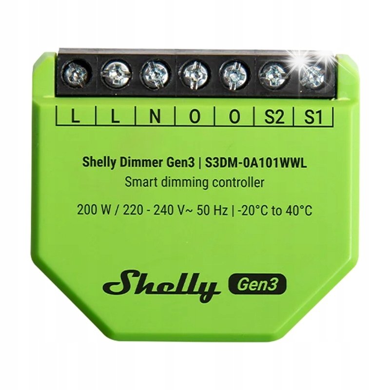 Shelly Ściemniacz Światła Dimmer Gen3 Zdlane Sterowanie Wifi Bluetooth - Inna marka | Sklep ...