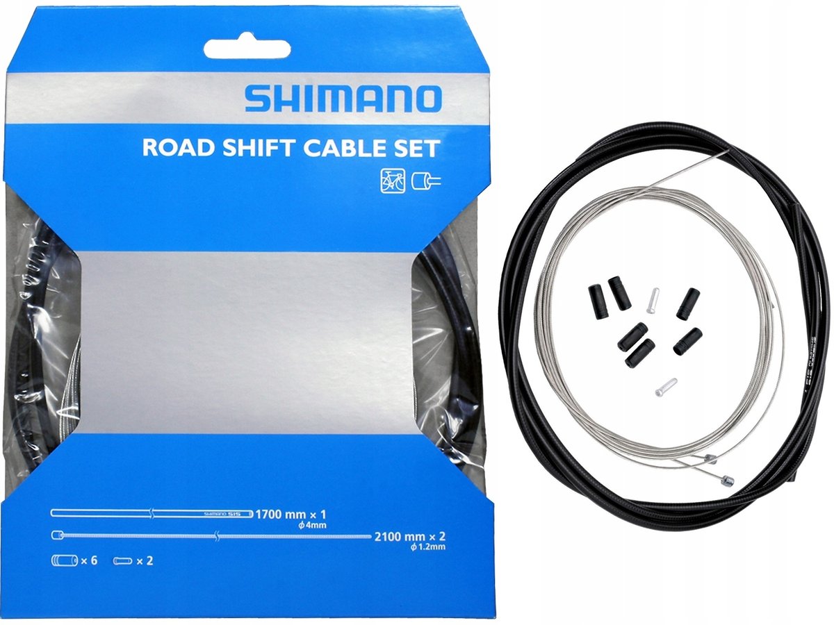 Shimano zestaw linek pancerzy przerzutki MTB szosa linka pancerz ...