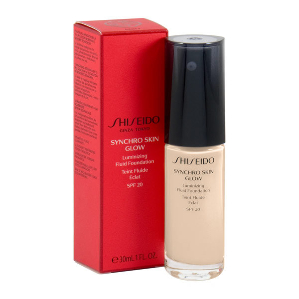 Shiseido, Synchro Skin Glow, rozświetlający podkład do twarzy 3 Golden ...