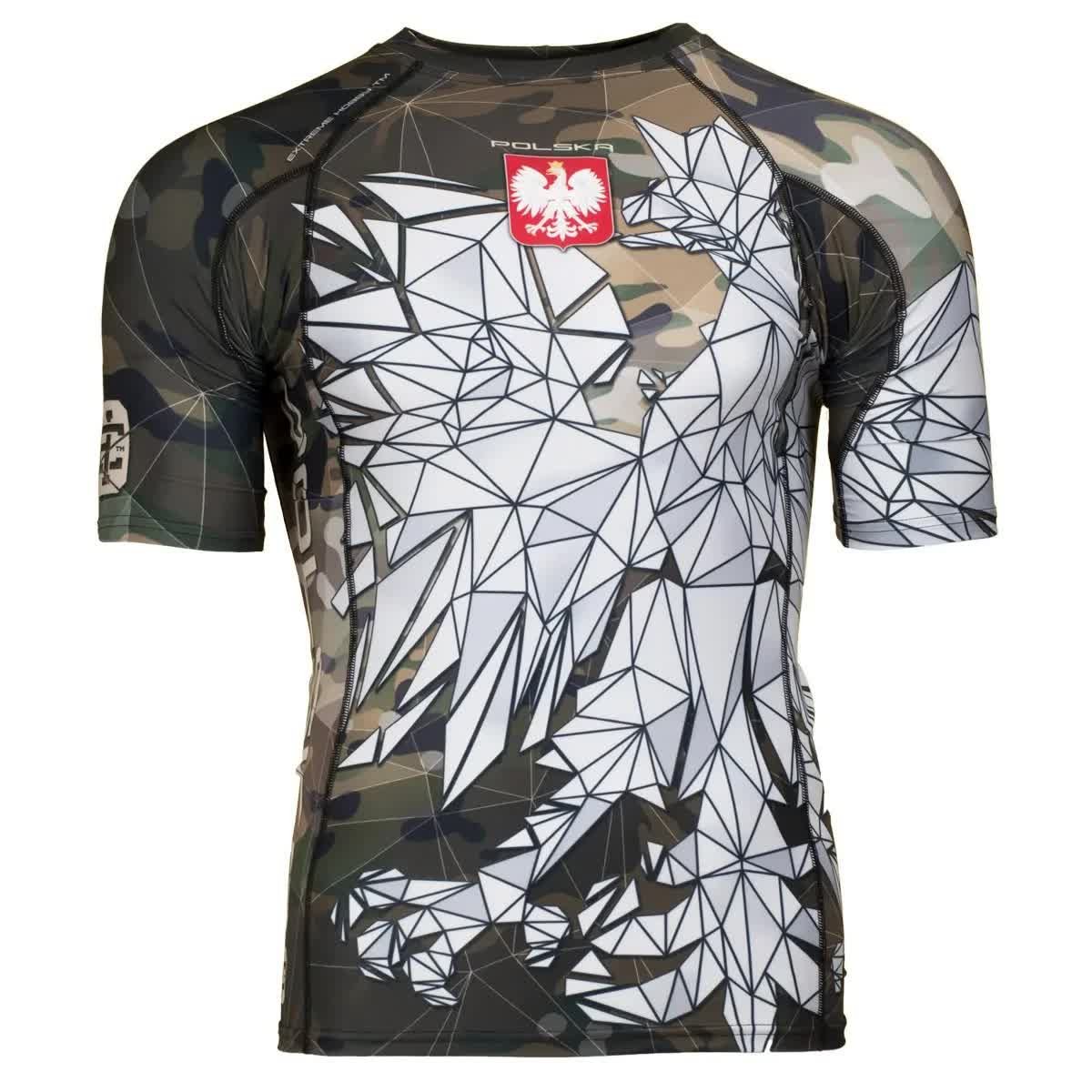 Short sleeve rashguard EXTREME HOBBY POLSKA CAMO moro-M - Inna marka ...
