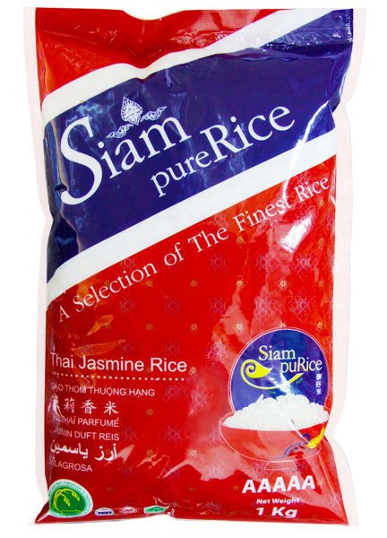 Siam Pure Rice, ryż jaśminowy premium AAAAA, 1 kg - Siam Pure | Sklep ...