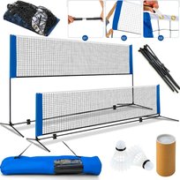 Siatka Do Badmintona Regulowana Wysokość Zestaw Badminton 4M Tenis ...