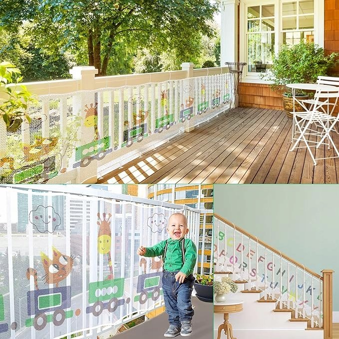 SIATKA ZABEZPIECZAJĄCA OCHRONNA DLA DZIECI NA BARIERKI BALUSTRADY ...