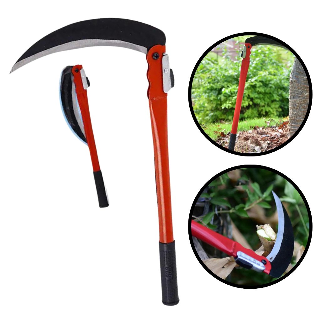 Sierp Kosa do podcinania 40 CM Ręczny SKŁADANY nóż OSTRY gładki ...