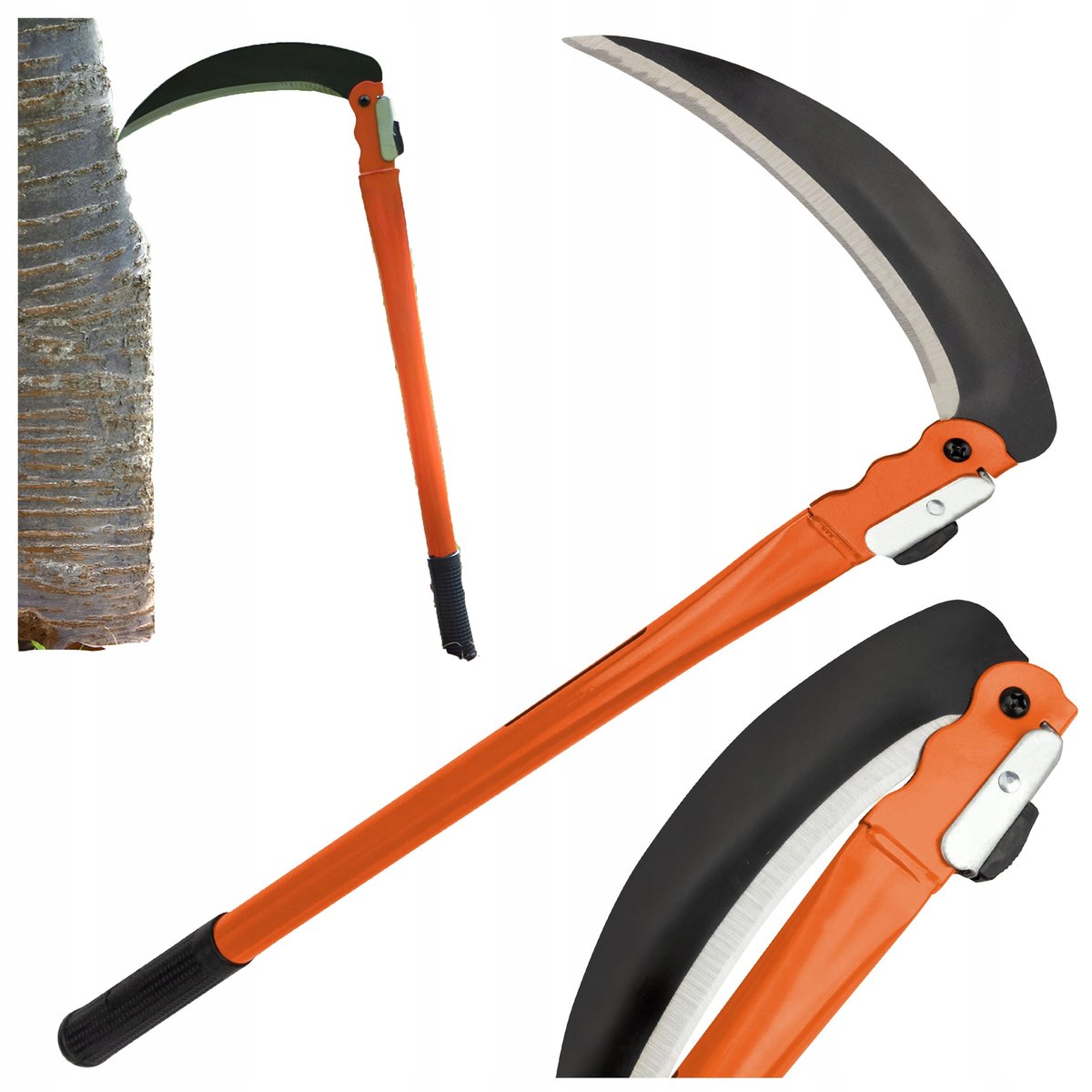 SIERP kosa ręczna składana ostrze gładki do podcinania trawy trawnik ...