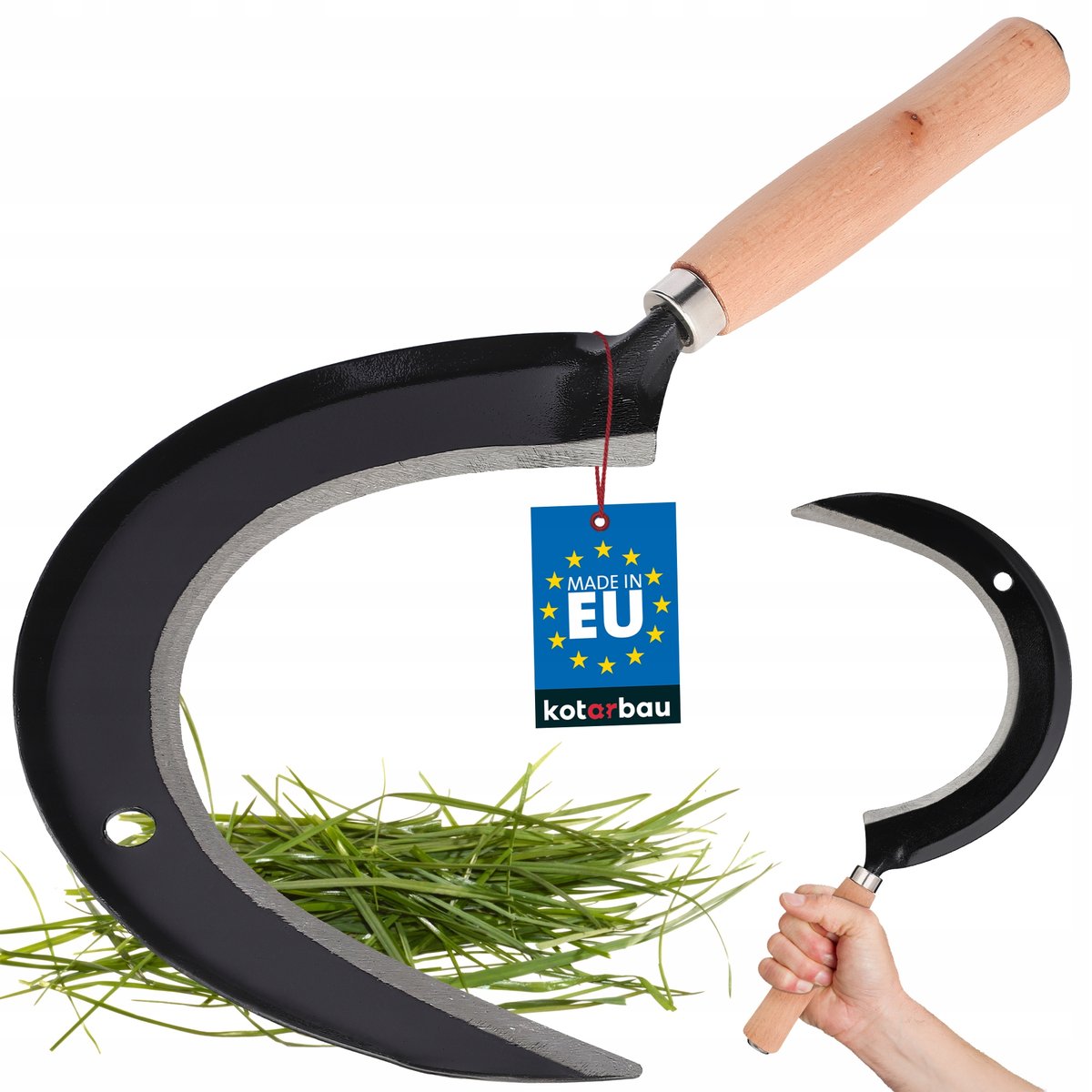 SIERP ROLNICZY GOSPODARCZY DO TRAW ROŚLIN GŁADKI OGRODOWY KOSA RĘCZNA ...