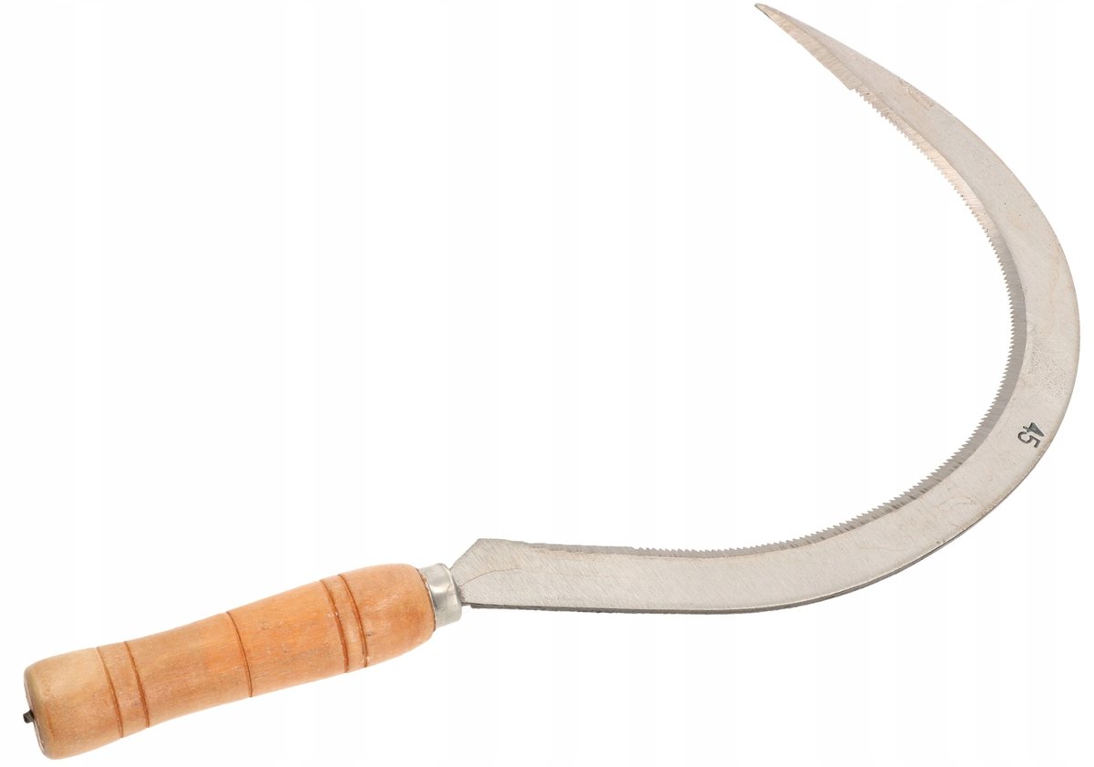 SIERP ROLNICZY ZĄBKOWANY KOSA RĘCZNA OGRODOWA 24CM - Kotarbau | Sklep ...