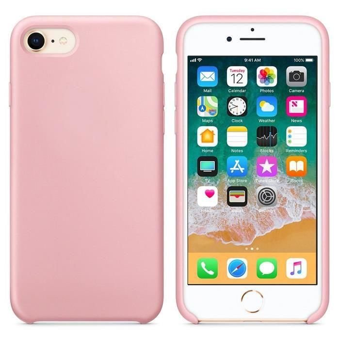 Silicone Case Elastyczne Silikonowe Etui Pokrowiec Iphone 8 7 Pudrowy Bestphone Sklep EMPIK.COM
