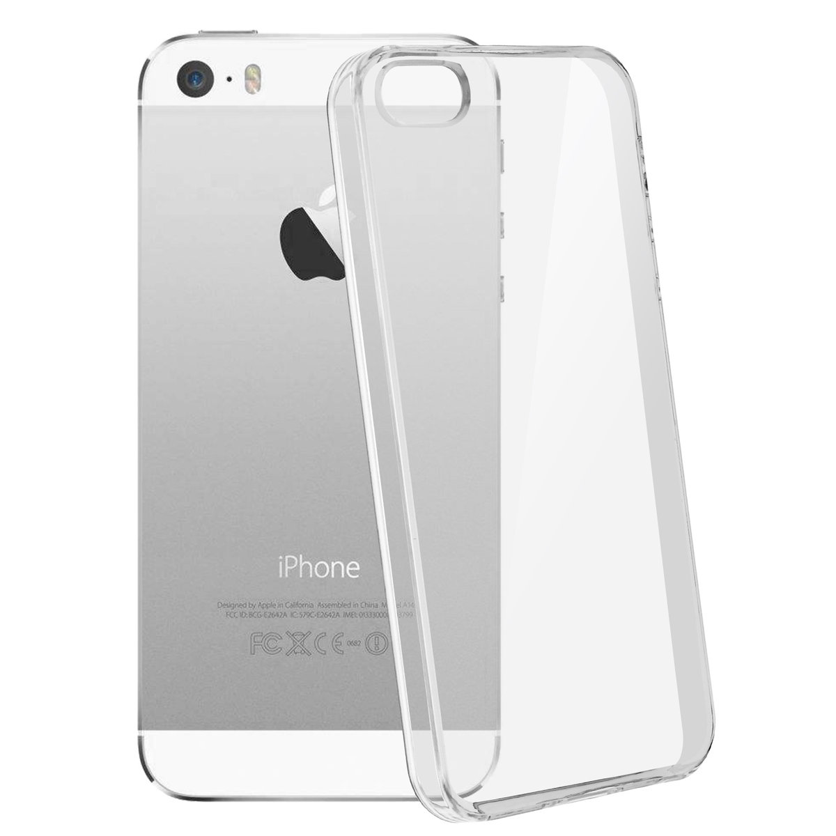 Silikonowe etui iPhone SE/ 5 /5S Ultra-przezroczyste i ultracienkie ...