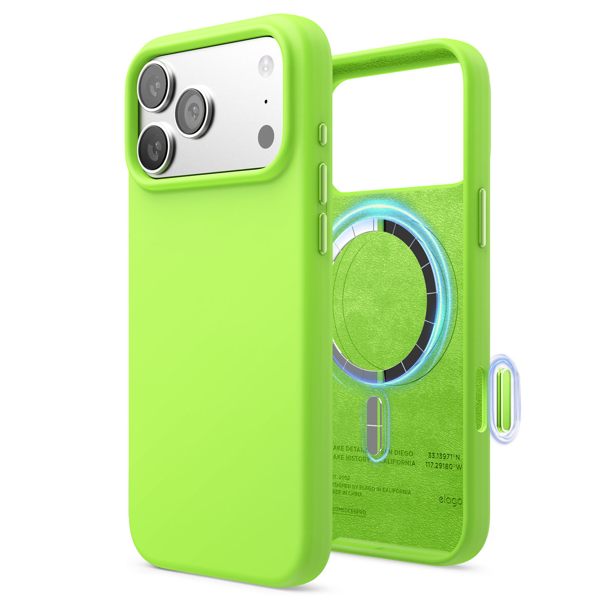 Silikonowe Etui z MagSafe Elago iPhone 17 Pro Max Lime Green - Elago ...