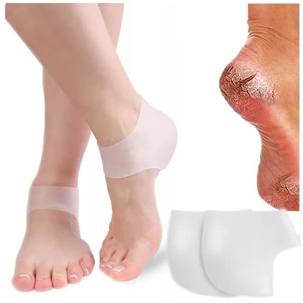 Silikonowe skarpetki na popękane piety - osłonka na pięty 1 para | Sklep EMPIK.COM
