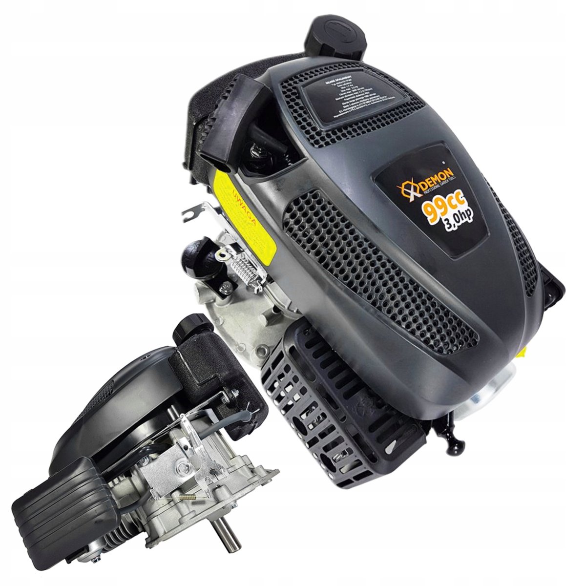 SILNIK SPALINOWY 99cc 3,0hp 22,2mm/80mm DO KOSIAREK I GLEBOGRYZAREK ...