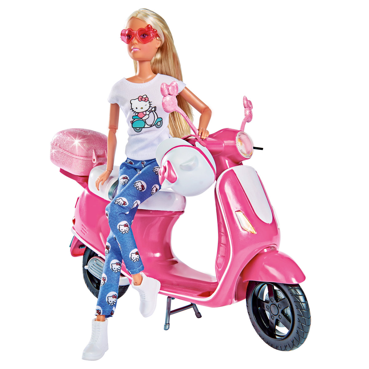 Simba, lalka Steffi na skuterze Hello Kitty - Simba | Sklep EMPIK.COM