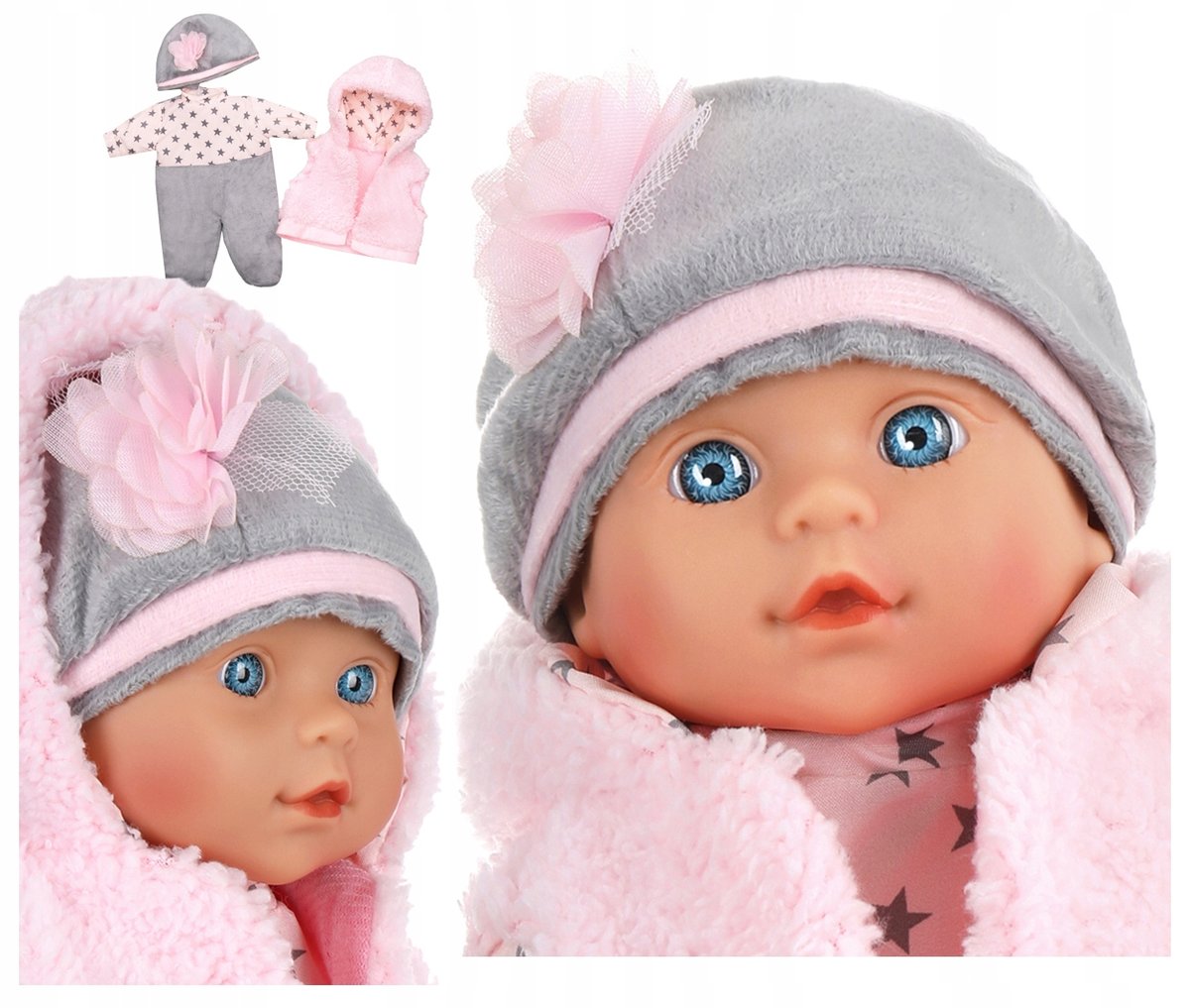 SIMLY PLAY Lalka bobas uczy śpiewa opowiada bajki ubranko 32cm - Smily Play | Sklep EMPIK.COM