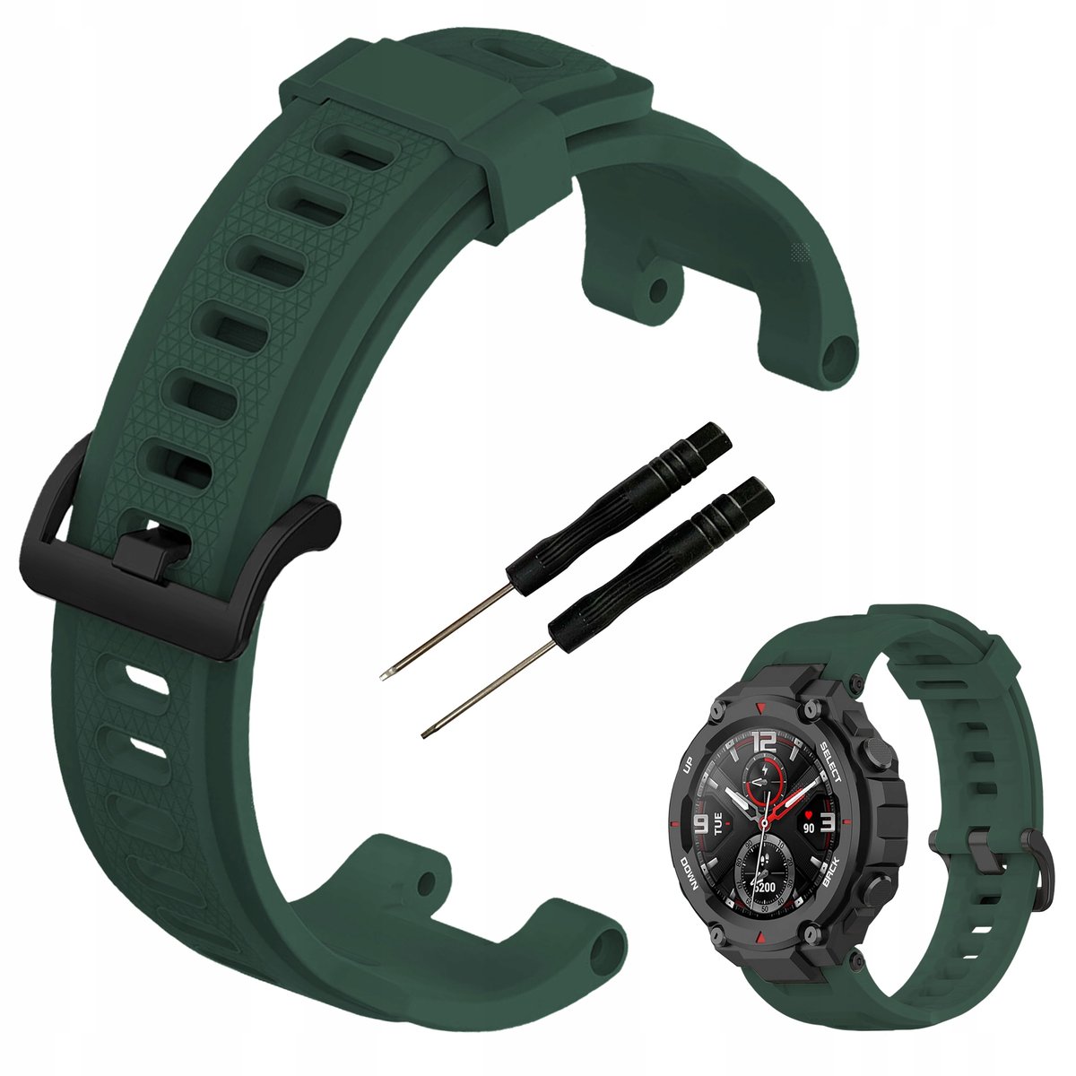 Simple strap for Amazfit T-REX/T-REX PRO (Green) - Chronsmarta | Sklep ...