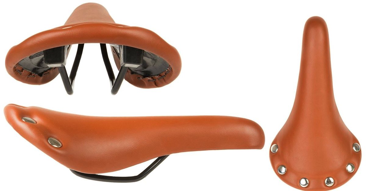 Siodełko rowerowe ostre koło Fixie Race Rivet Racing Fix brązowe ...