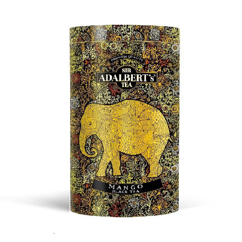 Sir Adalbert's Tea, herbata czarna liściasta Mango Black Tea, 110g ...