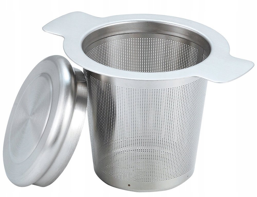 SITKO DO HERBATY ZAPARZACZ Ziół Na KUBEK Stalowy FILTR z Pokrywką 1650 ...