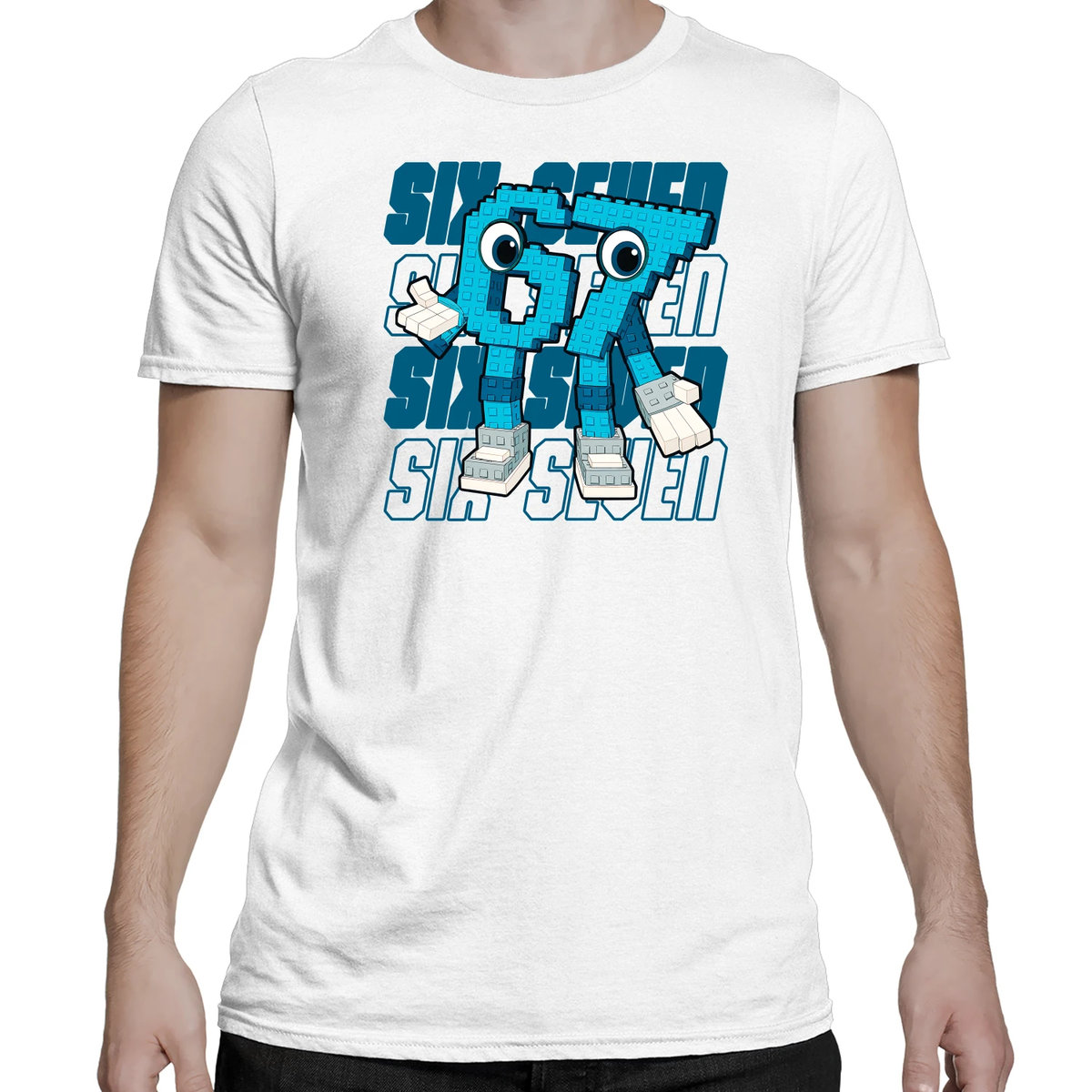 Six seven 67 - Italian Brainrot TIK TOK TREND - męska koszulka na ...