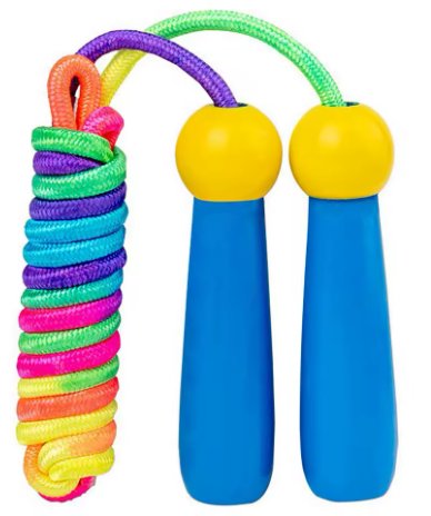 Skakanka Dziecięca 250 Cm Z Drewnianym Uchwytami Regulowana Niebieska - NIKCORP | Sport Sklep ...