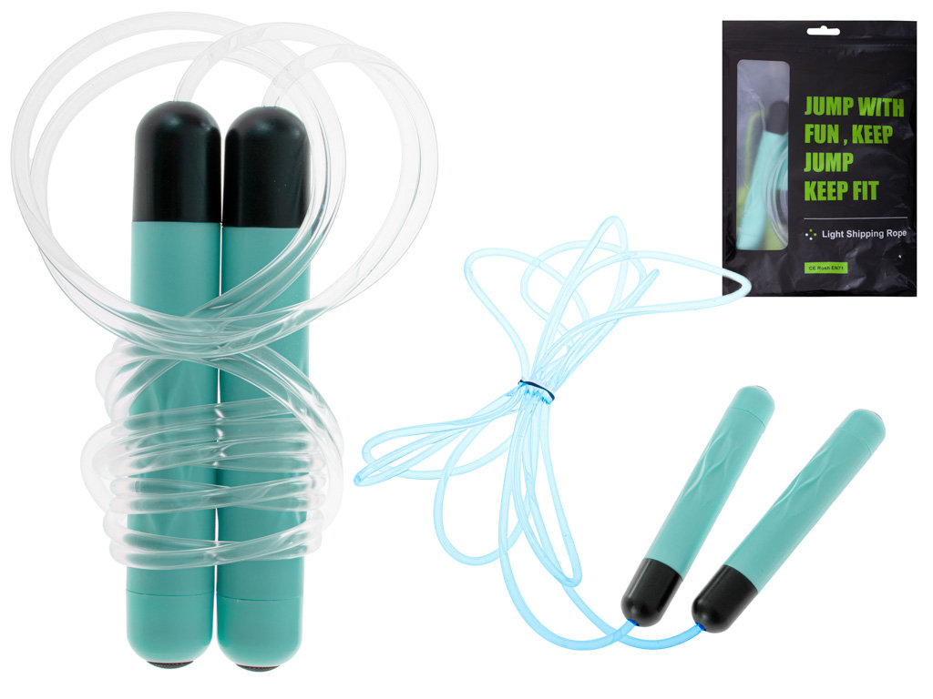 SKAKANKA LED świecąca fitness treningowa zielona ikonka - ikonka ...