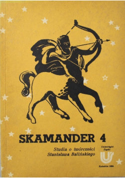 Skamander Tom 4 Studia o twórczości Stanisława Balińskiego ...