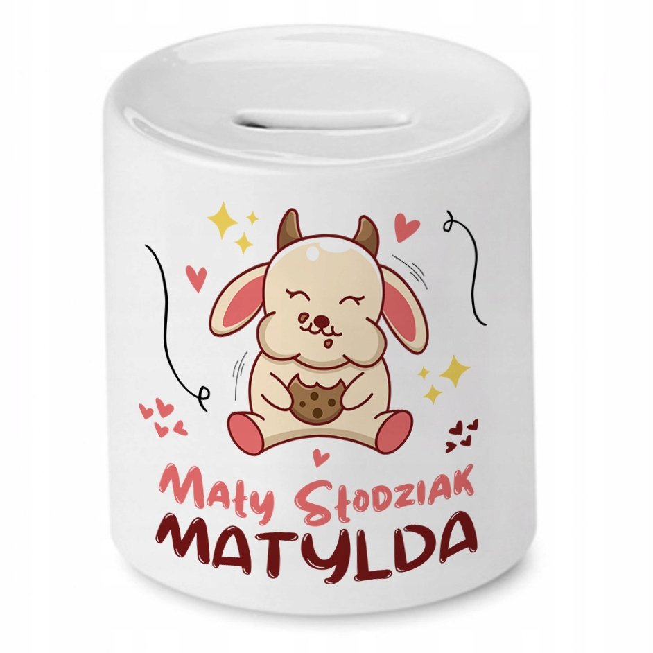Skarbonka 330 ml Dla Matyldy Córki Dziecka Prezent z Nadrukiem ze ...