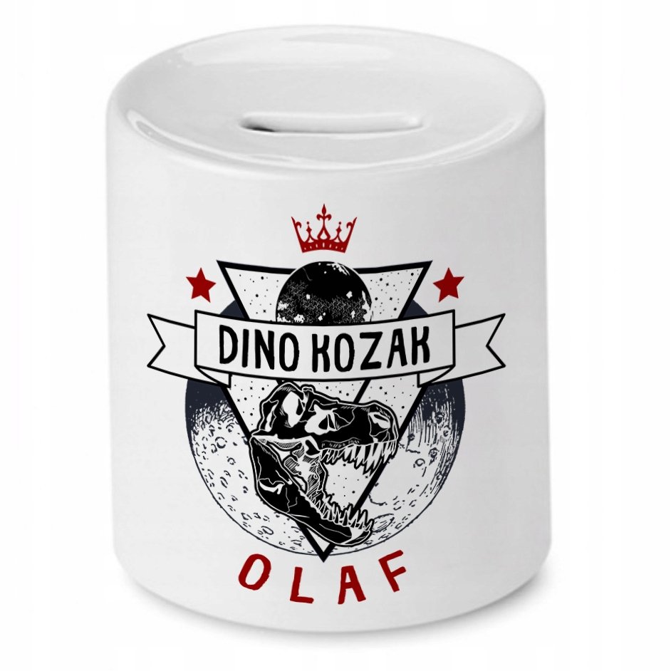 Skarbonka 330 ml Dla Olafa Syna Dziecka Prezent z Nadrukiem ze Zdjęciem ...