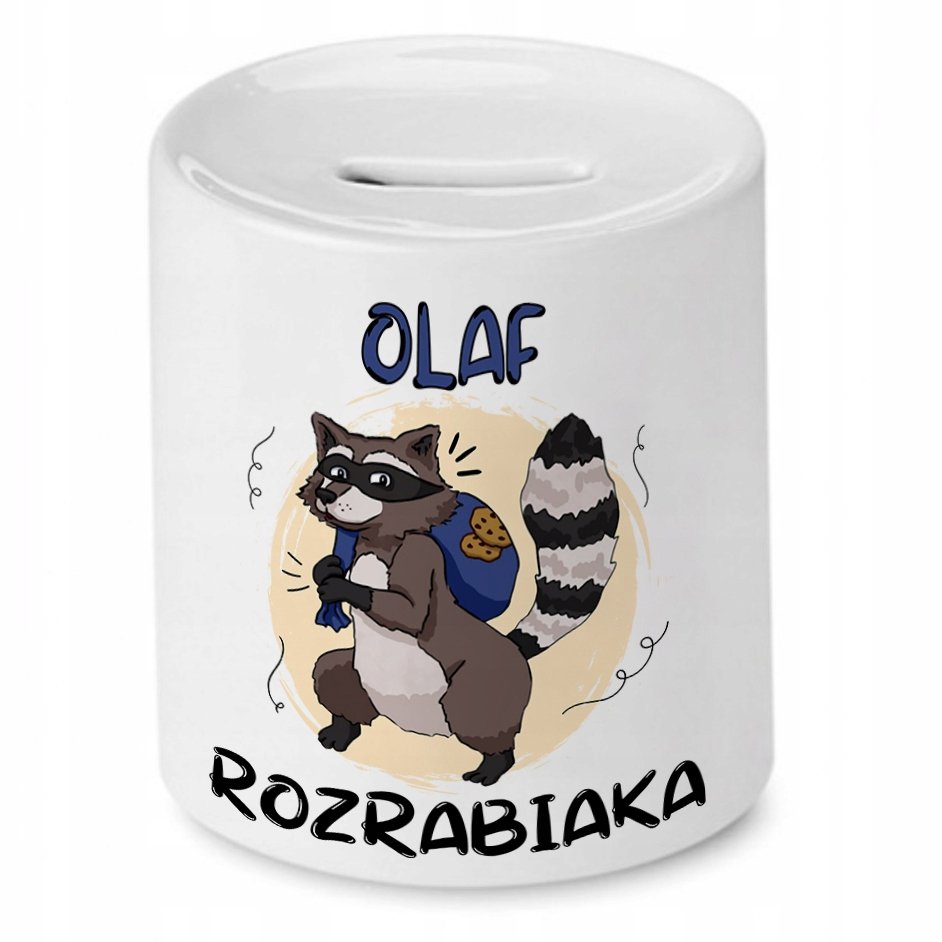 Skarbonka 330 ml Dla Olafa Syna Dziecka Prezent z Nadrukiem ze Zdjęciem ...