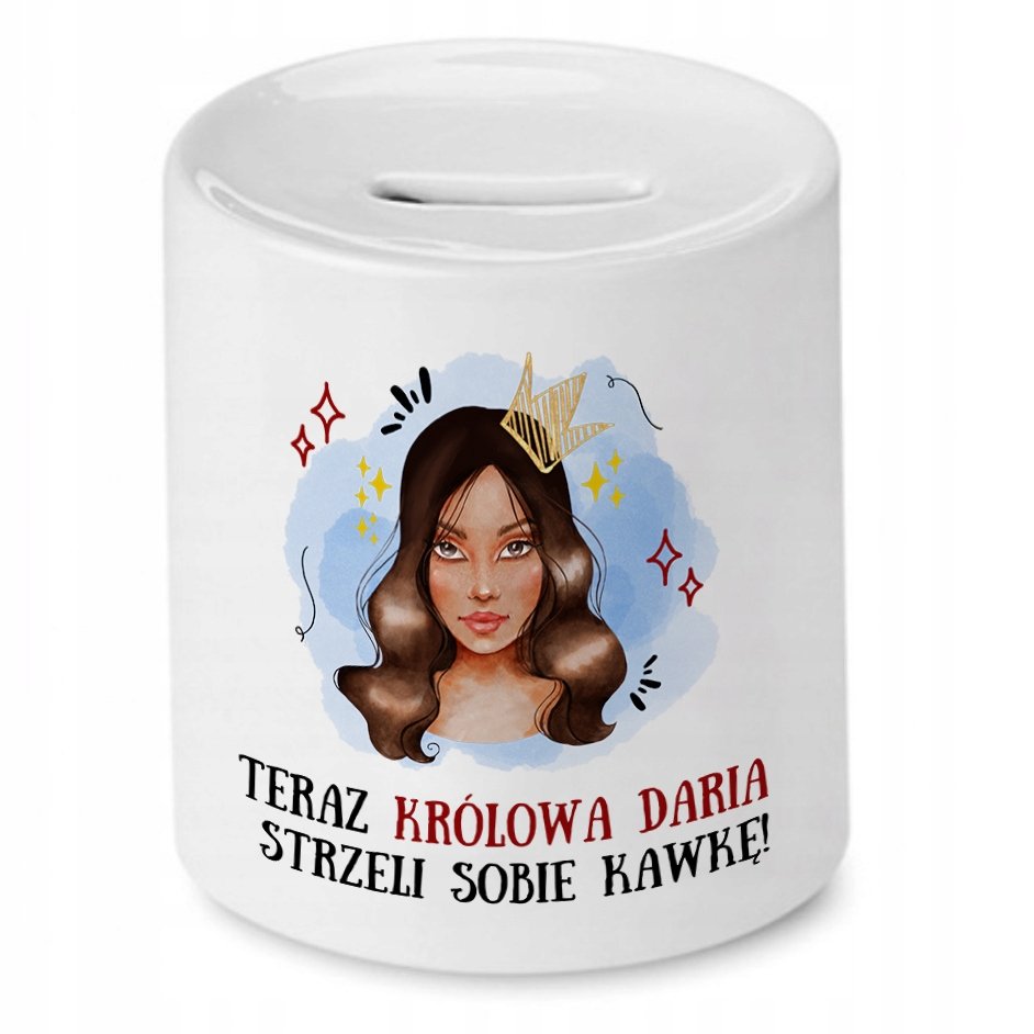 Skarbonka Dla Darii na Urodziny Imieniny Prezent z Nadrukiem ze ...