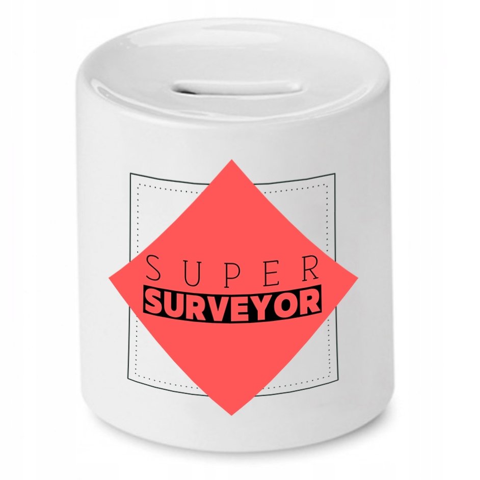 SKARBONKA DLA GEODETY SUPER SURVEYOR PREZENT z Nadrukiem ze Zdjęciem ...