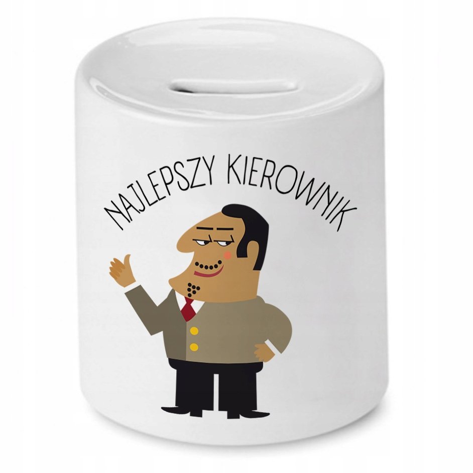 SKARBONKA DLA KIEROWNIKA NAJLEPSZY KIEROWNIK z Nadrukiem ze Zdjęciem ...