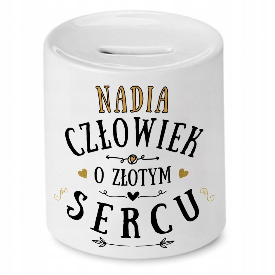 Skarbonka Dla Nadii na Urodziny Idealny Prezent z Nadrukiem ze Zdjęciem ...