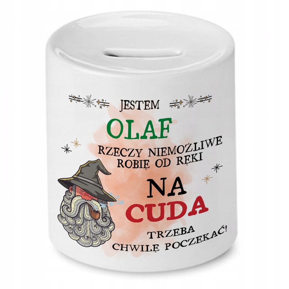 Skarbonka Dla Olafa na Urodziny Idealny Prezent z Nadrukiem ze Zdjęciem ...