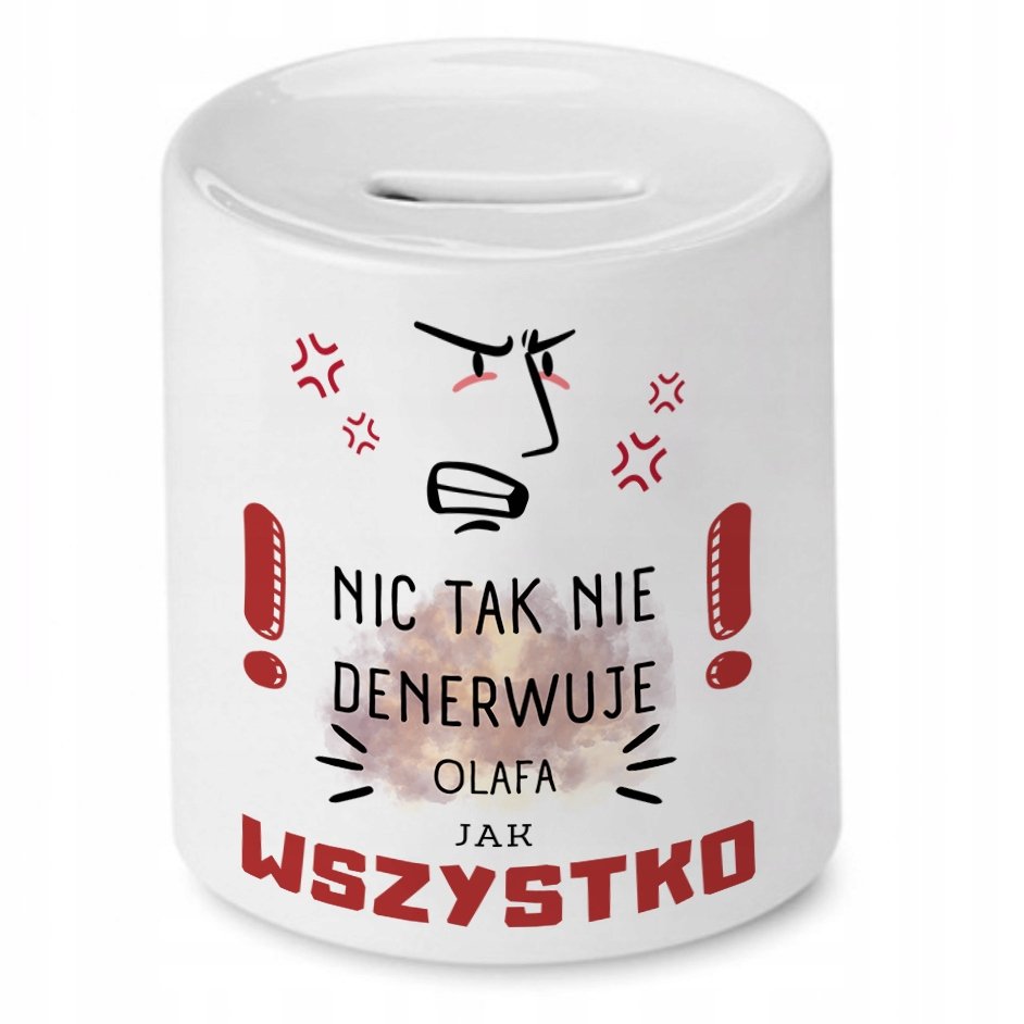 Skarbonka Dla Olafa na Urodziny Idealny Prezent z Nadrukiem ze Zdjęciem ...