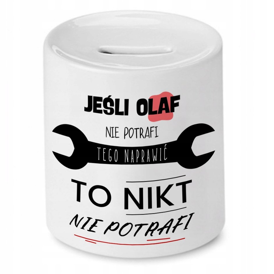 Skarbonka Dla Olafa na Urodziny Idealny Prezent z Nadrukiem ze Zdjęciem ...