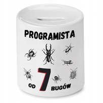SKARBONKA INFORMATYKA PROGRAMISTY OD 7 BUGÓW z Nadrukiem ze Zdjęciem - PoliDraw | Sklep EMPIK.COM