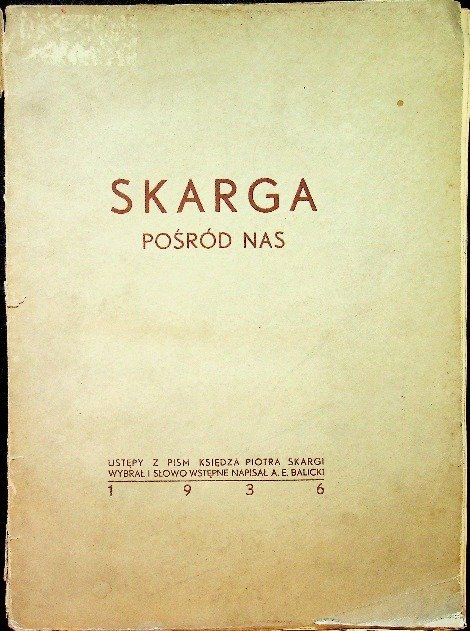 Skarga pośród nas 1936 r - W opisie | Książka w Empik
