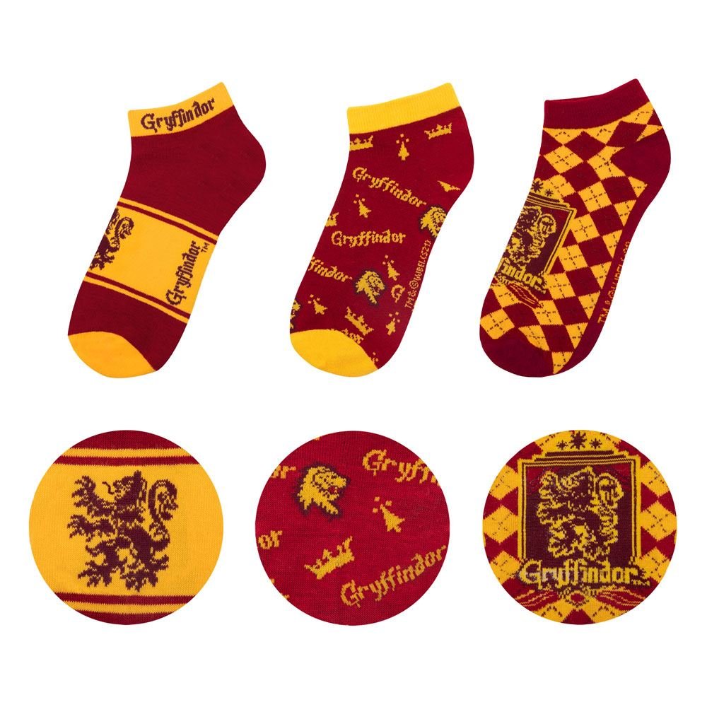 Skarpetki Kostka Harry Potter 3-pak Gryffindor, Licencjonowane ...