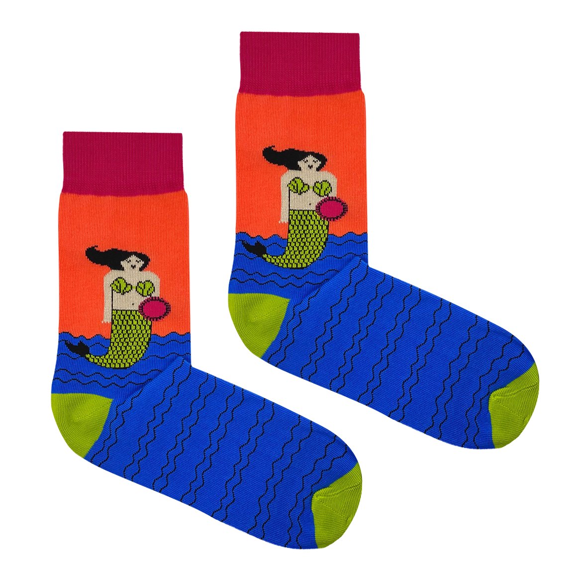 Skarpetki Syrenka Rysunkowa Neon-37-41 - Love Poland Design | Moda ...