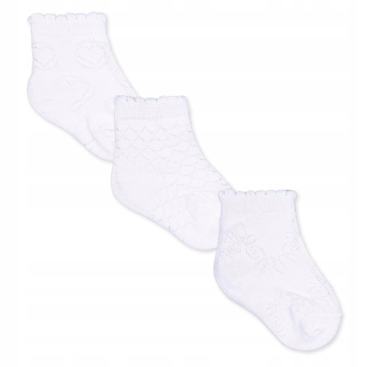 Skarpety 3-PAK dziewczęce 27-30 ŻAKARDOWE cienkie WIOSNA-LATO BIAŁE 3-6 LAT - YoClub | Sklep ...