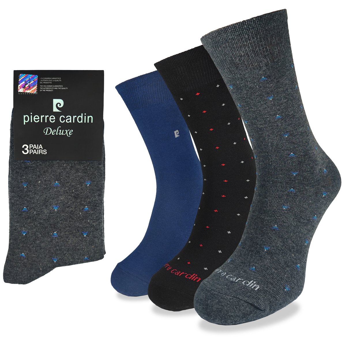 Skarpety męskie garniturowe PIERRE CARDIN 3 PARY - 43-46 - Pierre ...