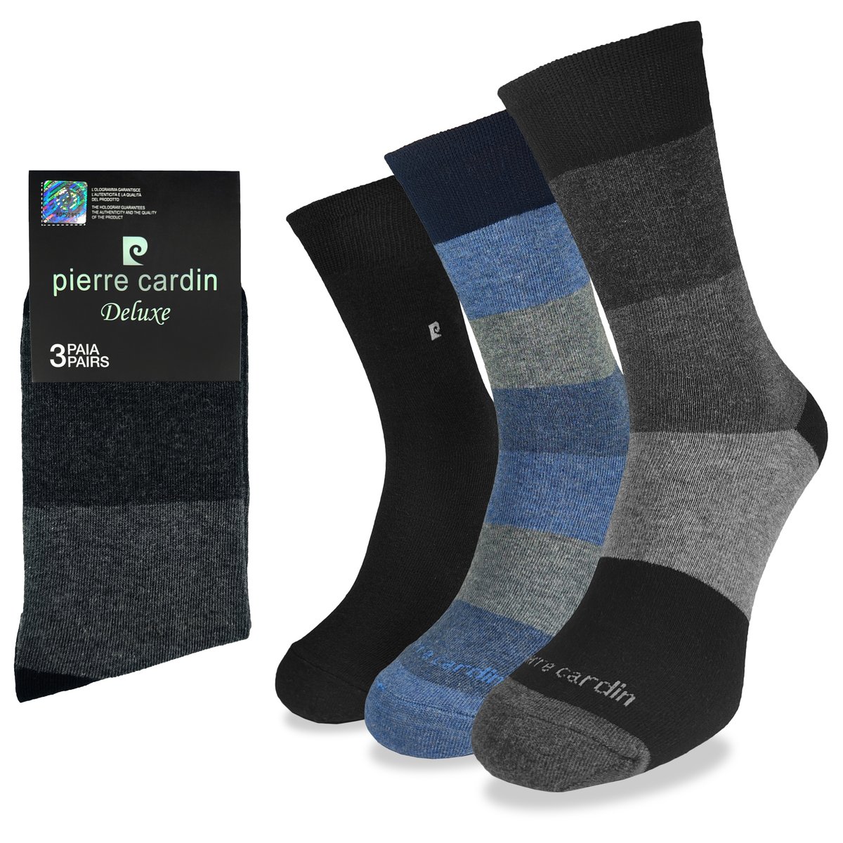 Skarpety męskie garniturowe PIERRE CARDIN 3 PARY - 43-46 - Pierre ...