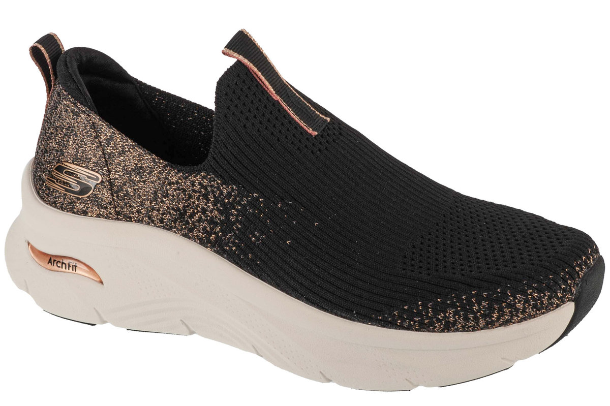 Skechers Arch Fit D'Lux - Glimmer Dust 149689-BKRG, Damskie, buty ...