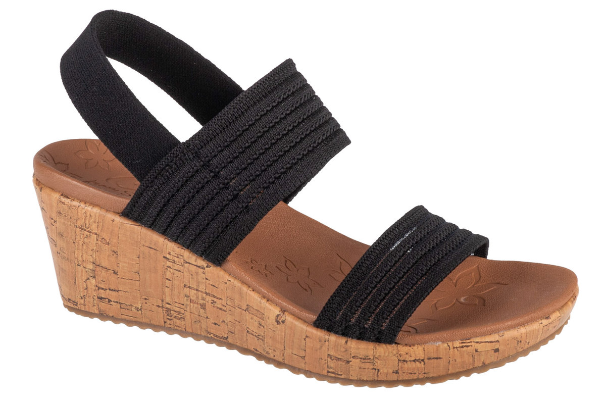 Skechers Beverlee - Sheer Luck 119571-BLK, Damskie, sandały, Czarne ...