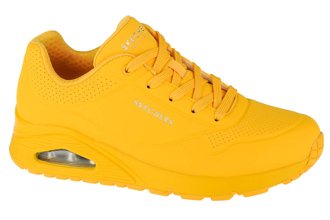 Skechers, Buty sportowe damskie, Uno-Stand on Air 73690-YEL, żółte ...