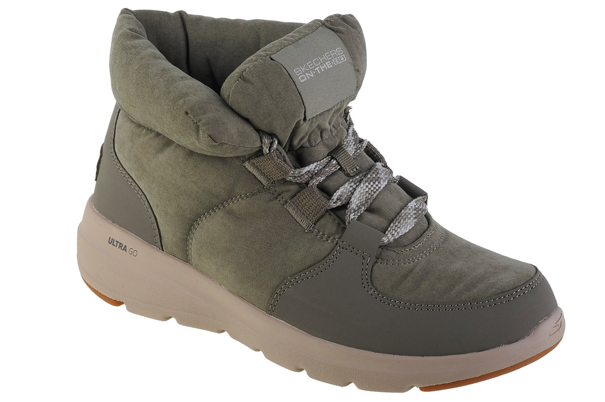 Skechers Glacial Ultra - Trend Up 144194-Olv, Damskie, Buty Zimowe, Zielony - SKECHERS | Sport ...