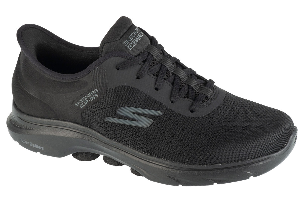 Skechers Go Walk 7 - Valin 216550-BBK, Męskie, buty sneakers, Czarne ...