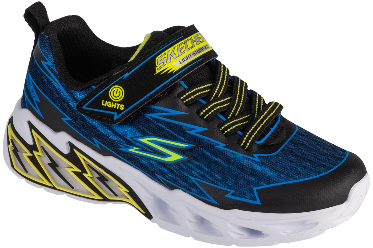 Skechers S-Lights: Light Storm 2.0 - Bolt Brights 400149L-BKBL, dla chłopca, buty sneakers ...